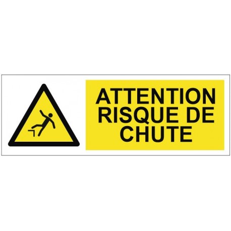 Panneau attention risque de chute (REFE545) - Sticker Communication